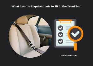 What Are the Requirements to Sit in the Front Seat - Seat Plenary